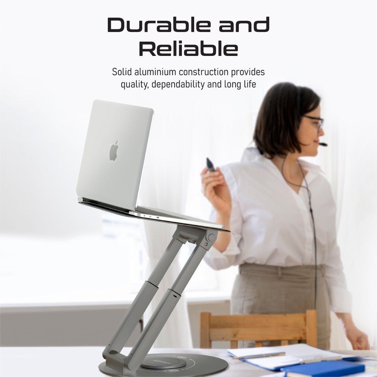 Promate Laptop Stand with Aluminum Design, Heat Dissipation and ...
