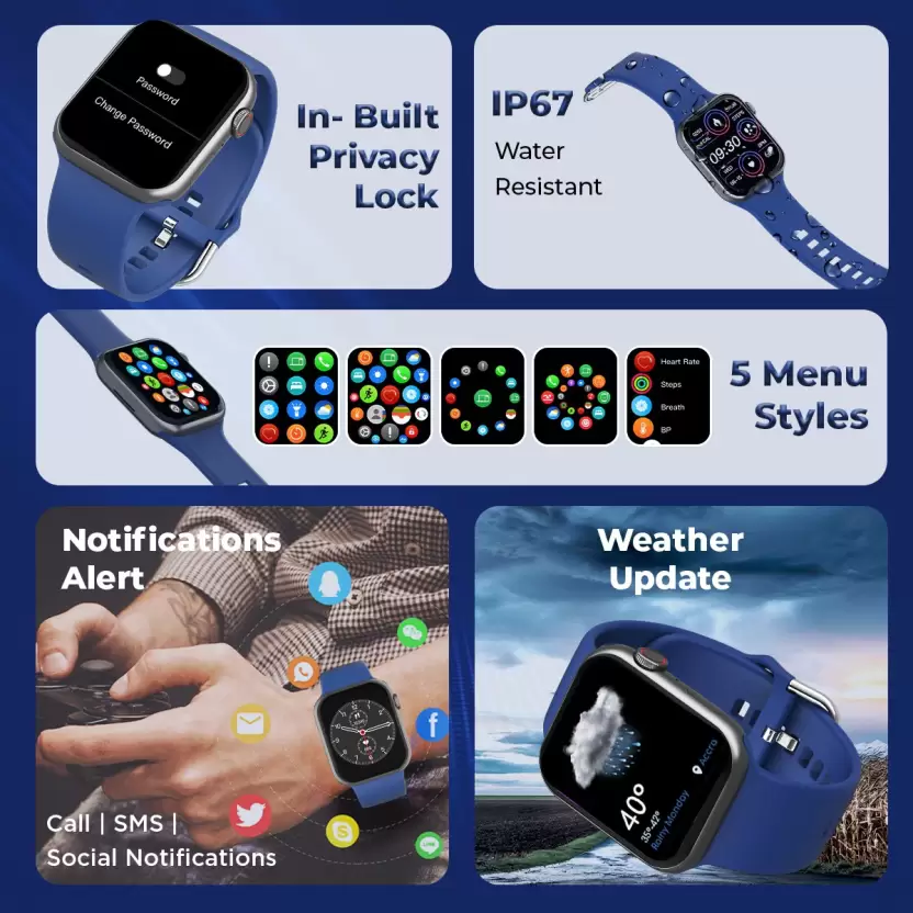 Gizmore GizFit PLASMA Bluetooth Calling Smartwatch | 1.9 Inch HD ...