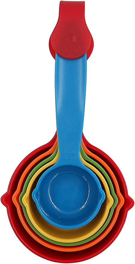 Plastic Measuring Spoons rainbow color tools - Buy Online at Best Price ...