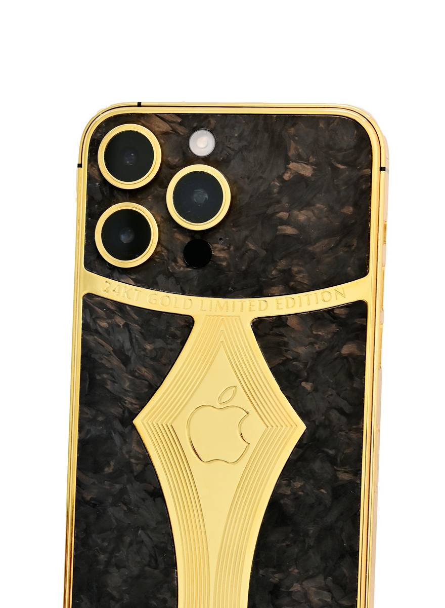 Caviar Luxury 24k Gold Plated Customized iPhone 15 Pro 256 GB Gold ...
