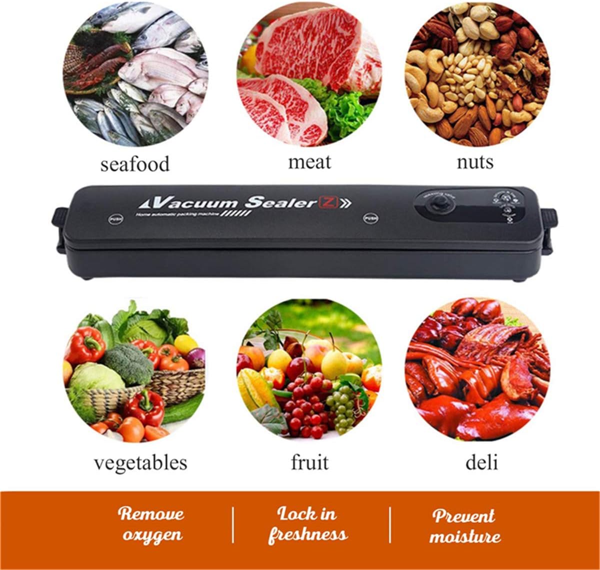 Automatic Sealing Machine, Vacuum Sealer with 10 Vacuum Sealer Bags ...