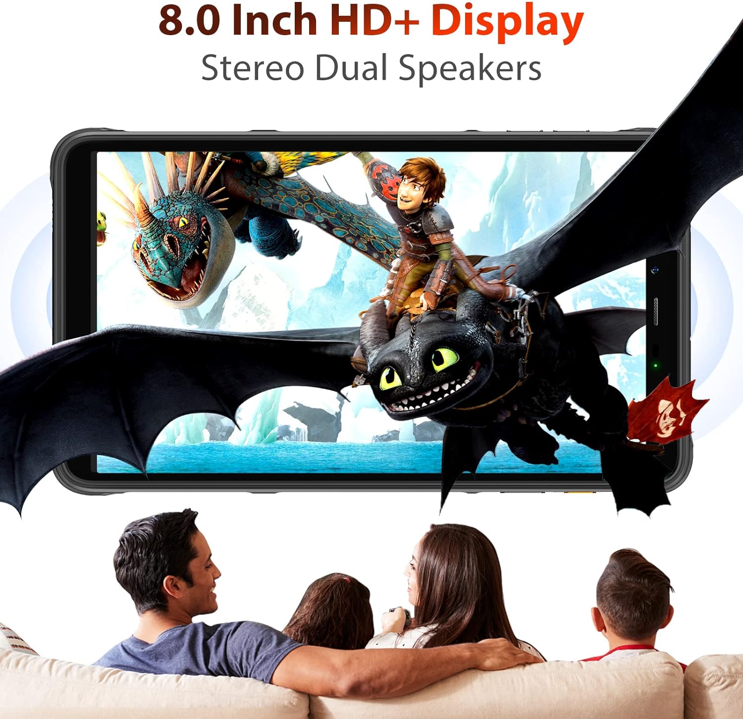 Ulefone Armor Pad Lite Rugged Tablet, 7650mAh, 8 Inch IP69K Waterproof ...