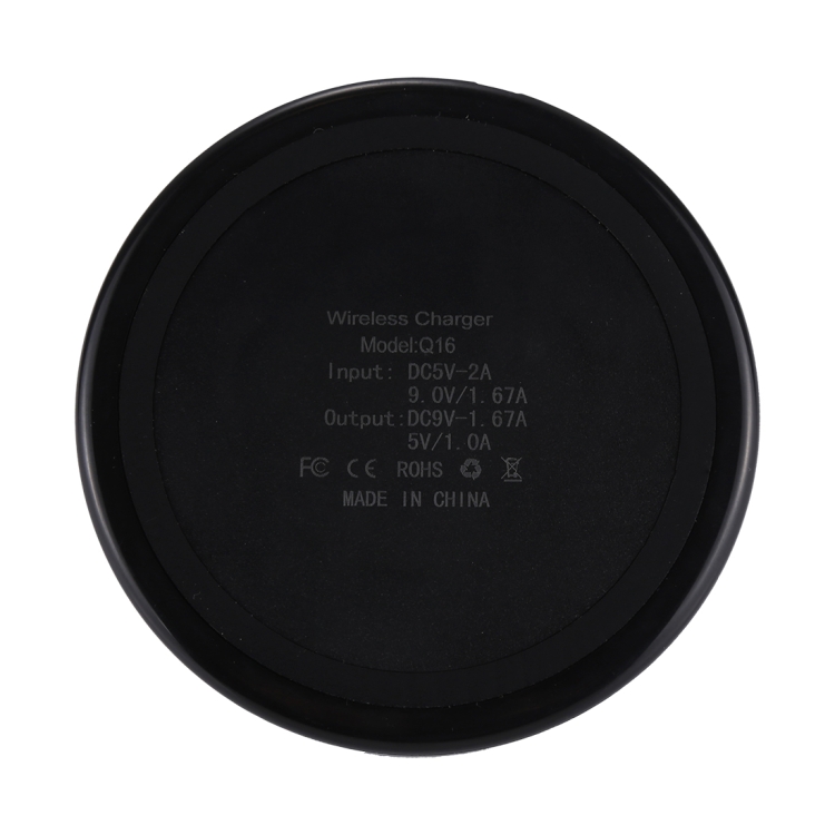 DC 9V 1.67A / 5V 1A Universal Round Shape Qi Standard Fast Wireless ...