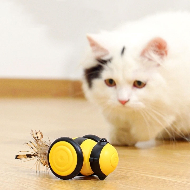 Bee Shaped Cats Motorized Toys Intelligent Cats Teasing Pet Toy ...