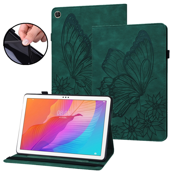 Big Butterfly Embossed Smart Leather Tablet Case - Buy Online at Best ...