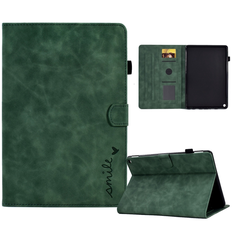 Embossed Smile Flip Smart Leather Tablet Case - Buy Online at Best ...