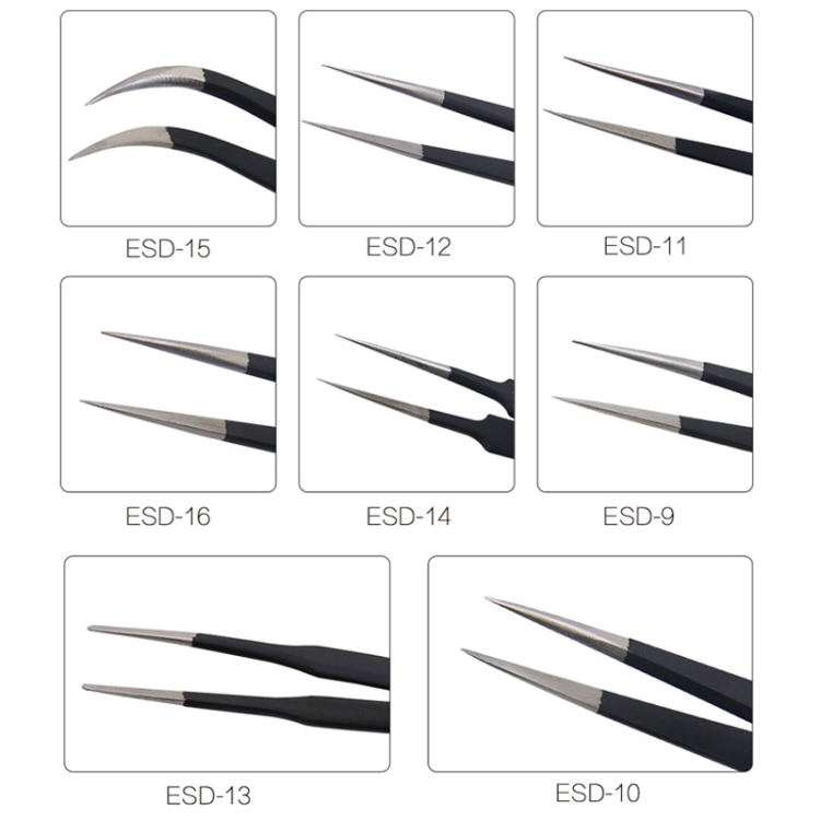 BEST BST-15 Precision Anti-static ESD Stainless Steel Tweezers - Buy Online at Best Price in UAE ...