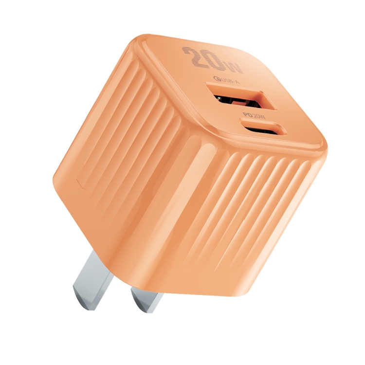 WK WP-U129 Color Sugar 20W USB+USB-C/Type-C Fast Charge Charger, CN ...