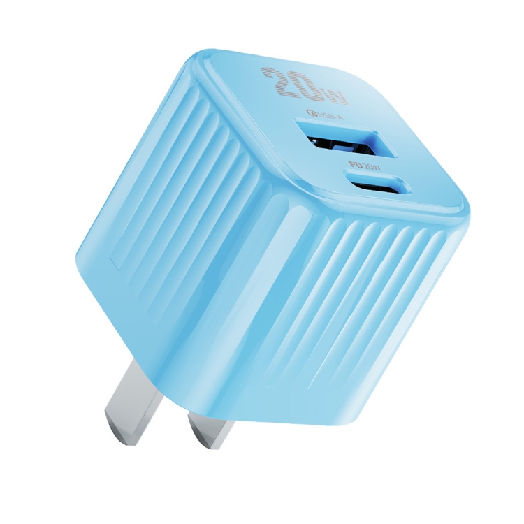 WK WP-U129 Color Sugar 20W USB+USB-C/Type-C Fast Charge Charger, CN ...
