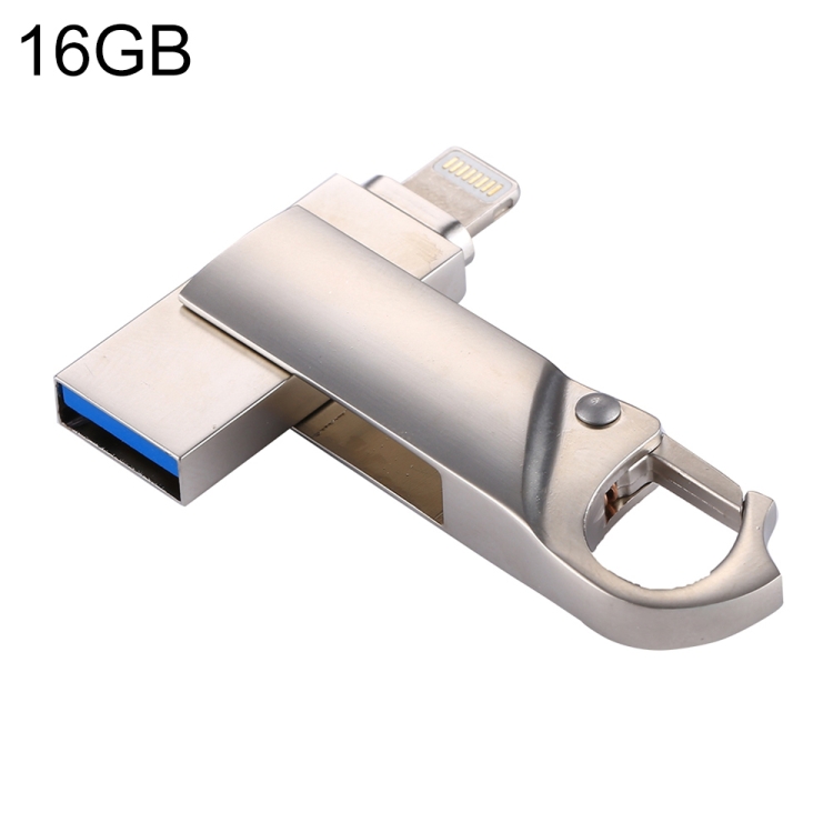 RQW-10F 2 in 1 USB 2.0 & 8 Pin 16GB Keychain Flash Drive - Buy Online ...