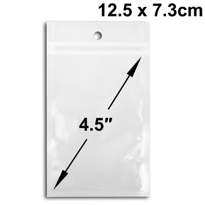 100x 4.5 inch Zip Lock Plastic Poly Bag, Size: 12.5 x 7.3cm (100pcs in ...