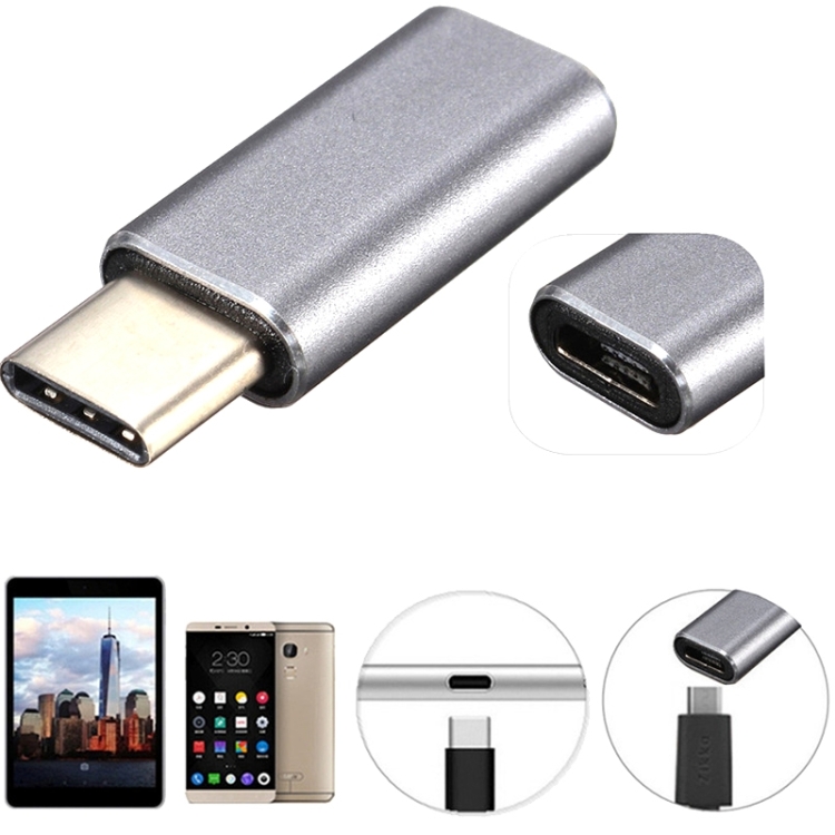 Aluminum Micro USB to USB 3.1 Type-C Converter Adapter - Buy Online at ...