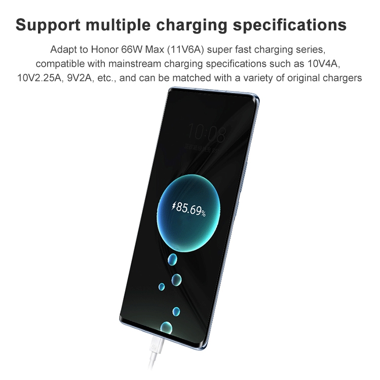 Original Honor AC790 6A USB to USB-C / Type-C Interface Charging and ...