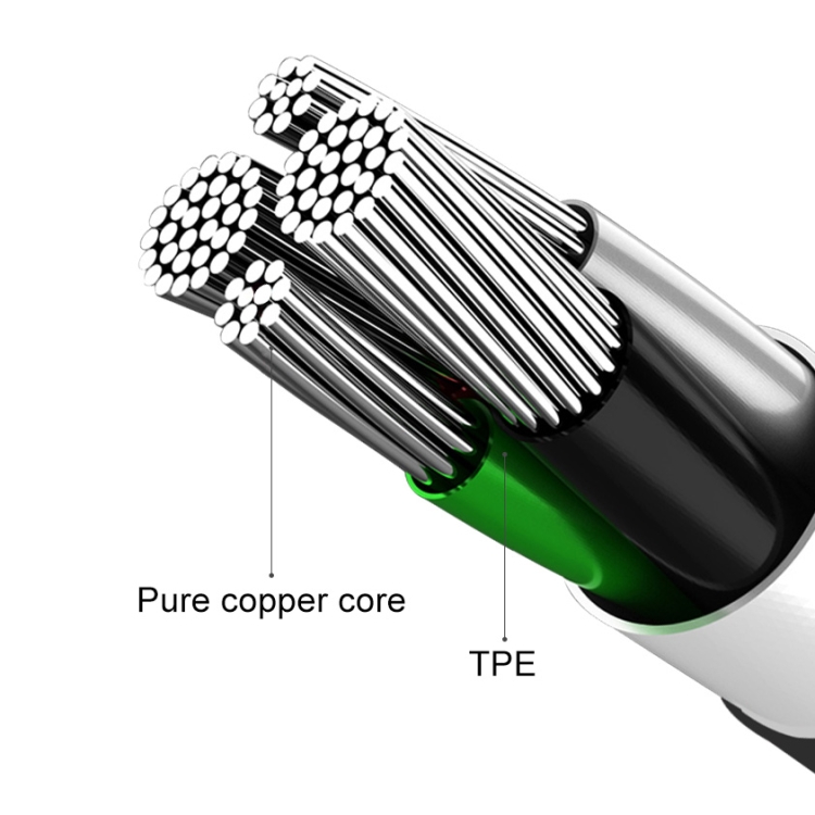 awei CL-61 2 in 1 2.5A Micro USB Charging + Transmission Aluminum Alloy ...