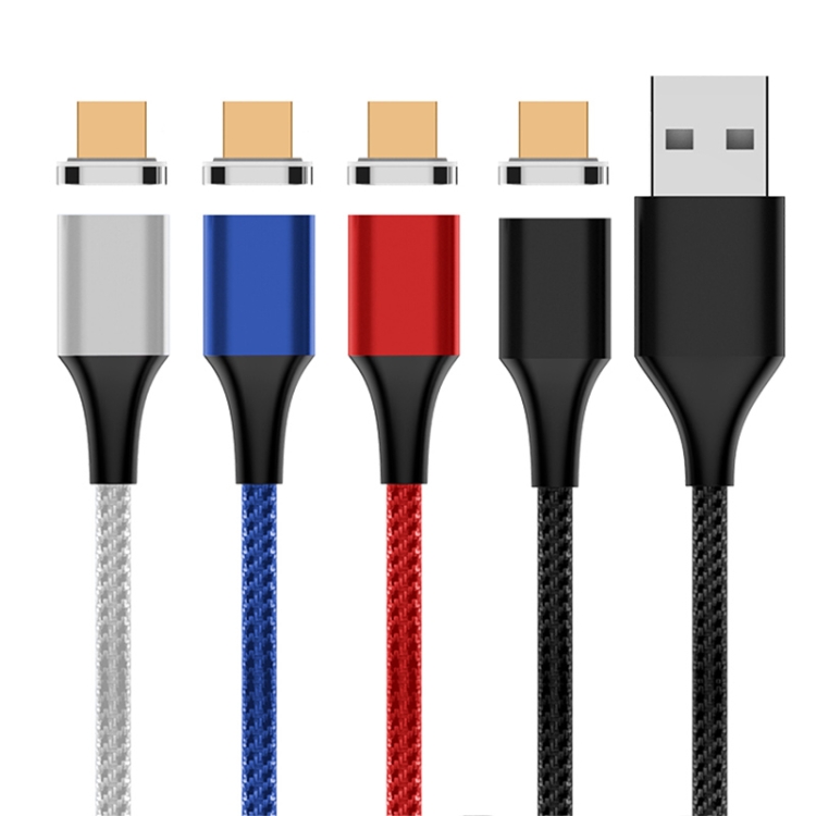 M11 5A USB to Micro USB Nylon Braided Magnetic Data Cable, Cable Length ...