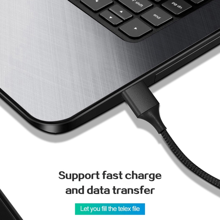 M11 5A USB to Micro USB Nylon Braided Magnetic Data Cable, Cable Length ...