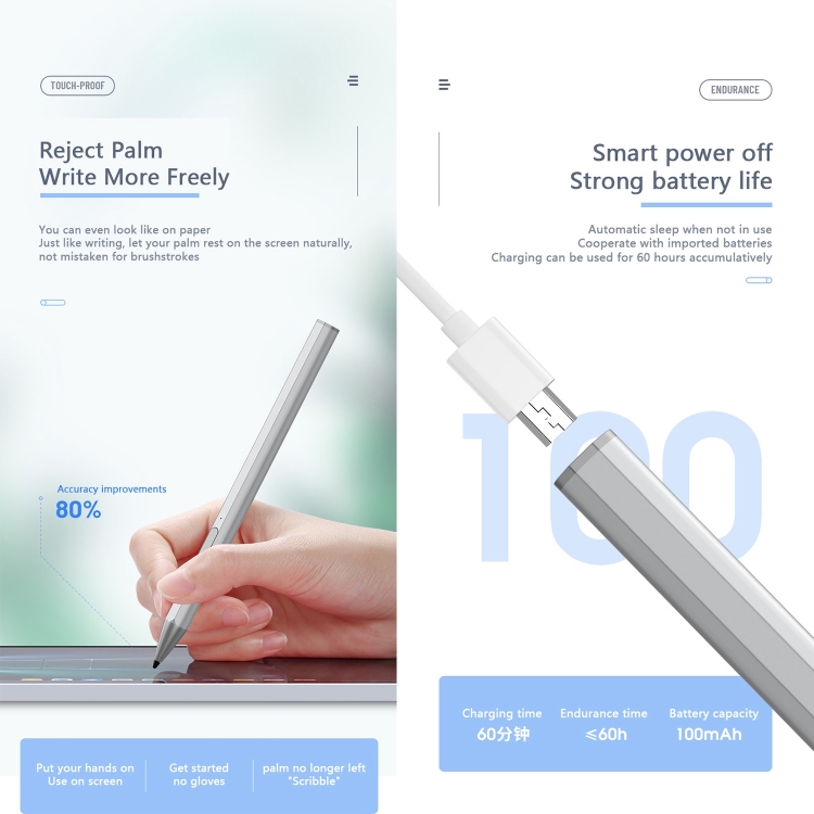 WR18 4096 Micro USB Pressure-Sensitive Stylus Pen - Buy Online at Best ...