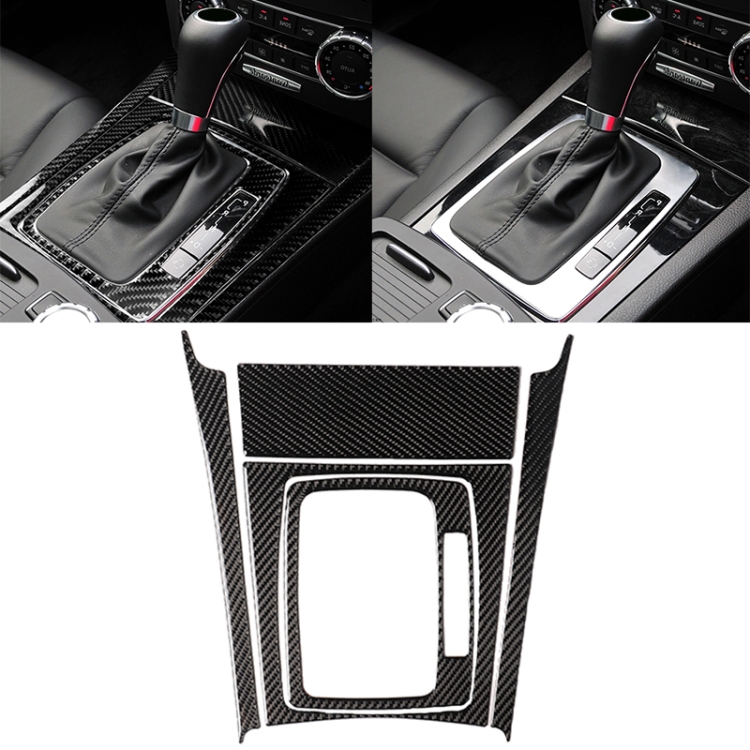 5 PCS Car Carbon Fiber Right Drive Gear Position Panel Decorative ...