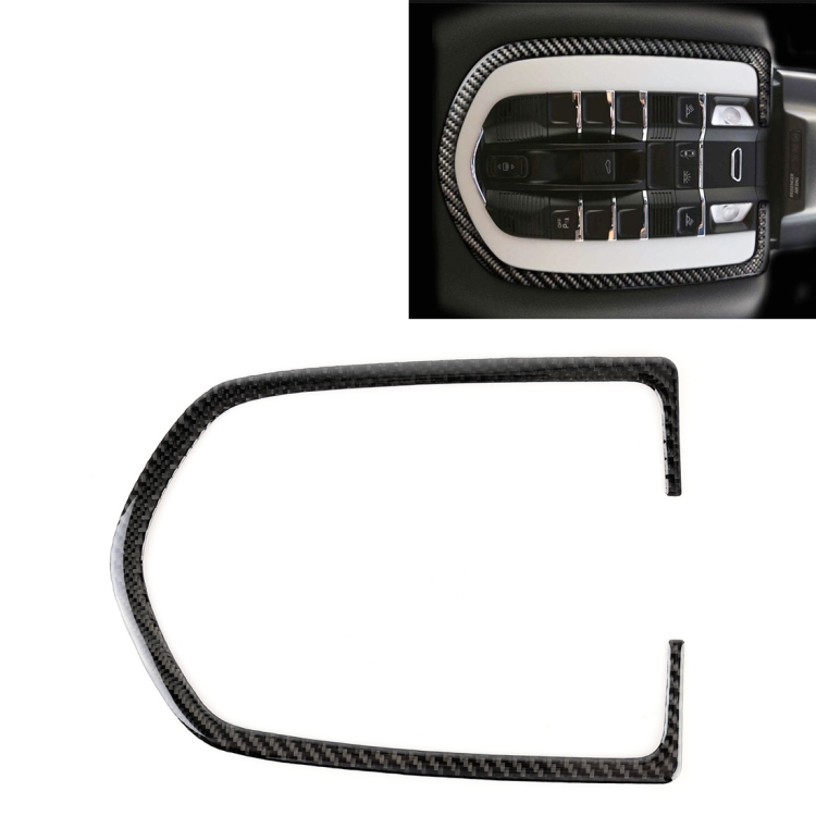 Carbon Fiber Car Dome Light Panel Decorative Sticker for Porsche Macan ...