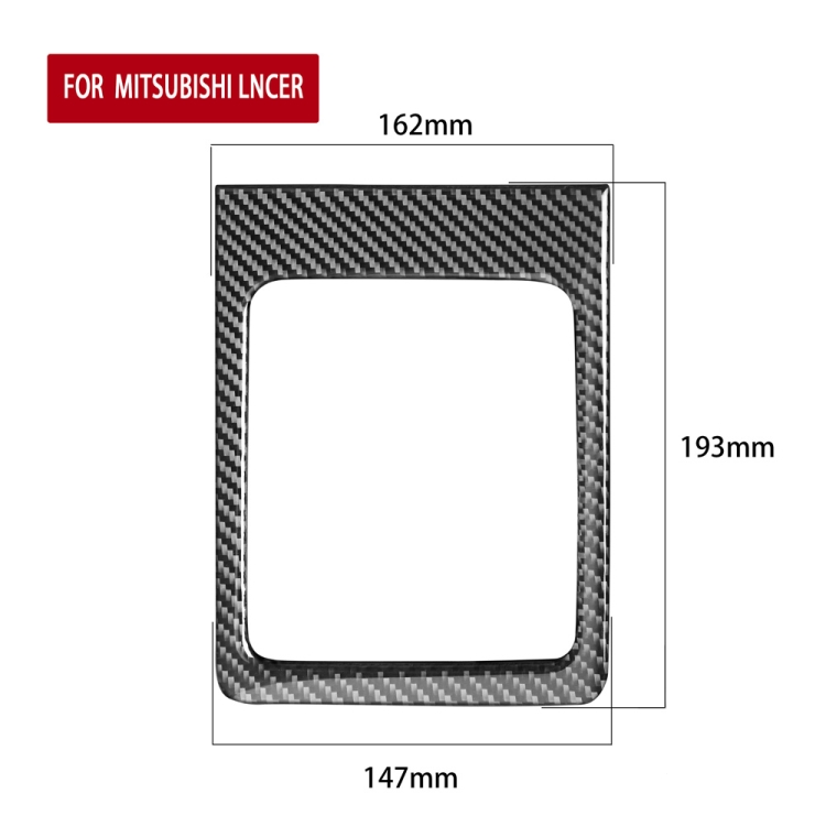 Car Carbon Fiber Manual Gearbox Decorative Sticker for Mitsubishi ...