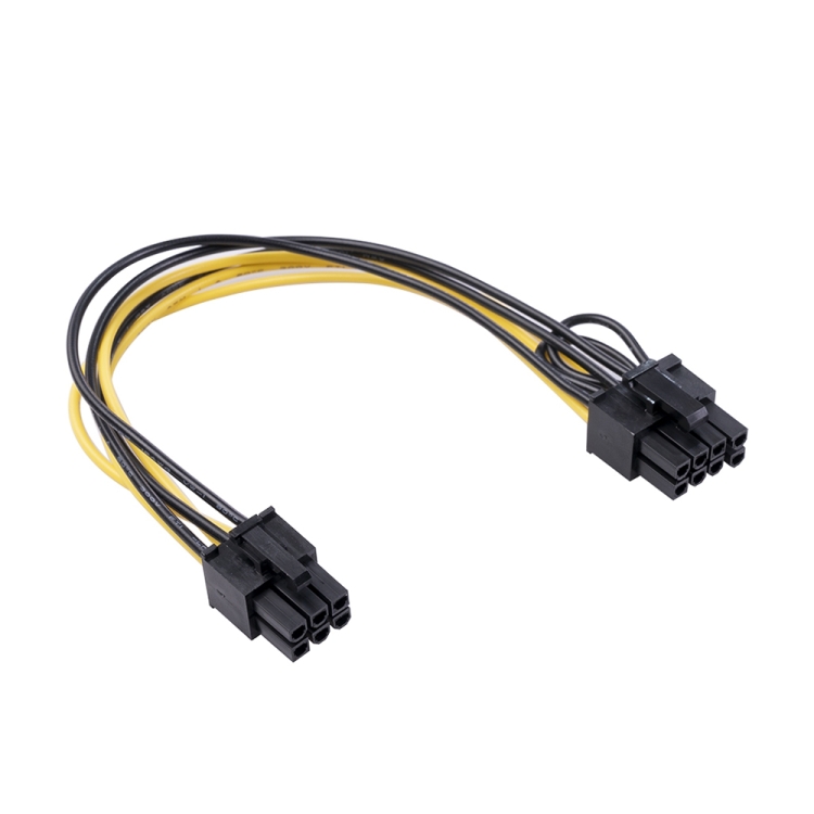 5 PCS 3682 6 Pin Female to 8 Pin Female Graphics Card Power Supply ...