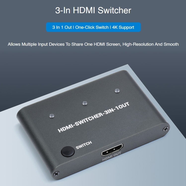 Waveshare 3 in 1 3 inch 4K HDMI Switcher - Buy Online at Best Price in ...