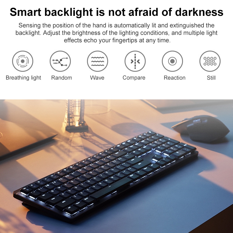 Logitech MX Mechanical Wireless Bluetooth Dual Mode Keyboard with Logi ...