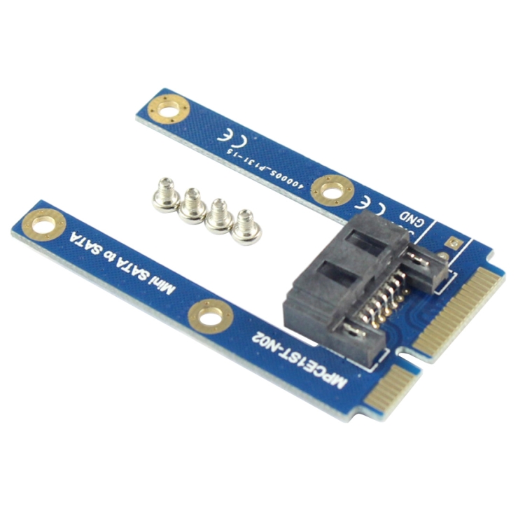 Mini PCI-E mSATA SSD to SATA 7 Pin MPCIe Extension Adapter Card - Buy ...