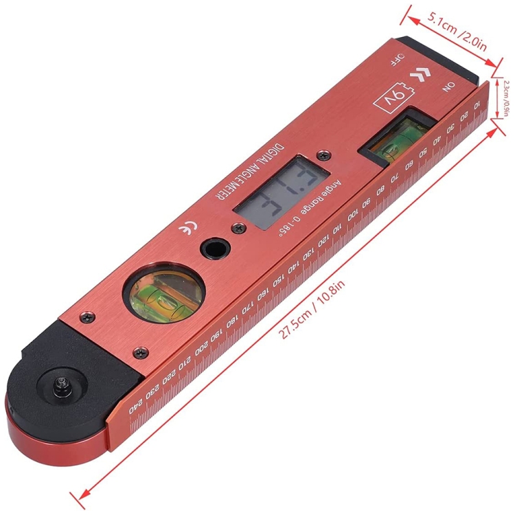 Digital LCD Display Angle Meter with Spirit Level - Buy Online at Best ...