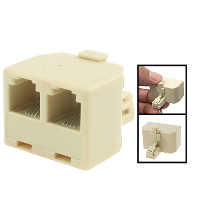 RJ11 Male to 2 RJ11 Female Socket Adapter Converter - Buy Online at ...