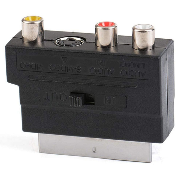Scart Male to Female with Composite AV + S-Video Sockets - Buy Online ...