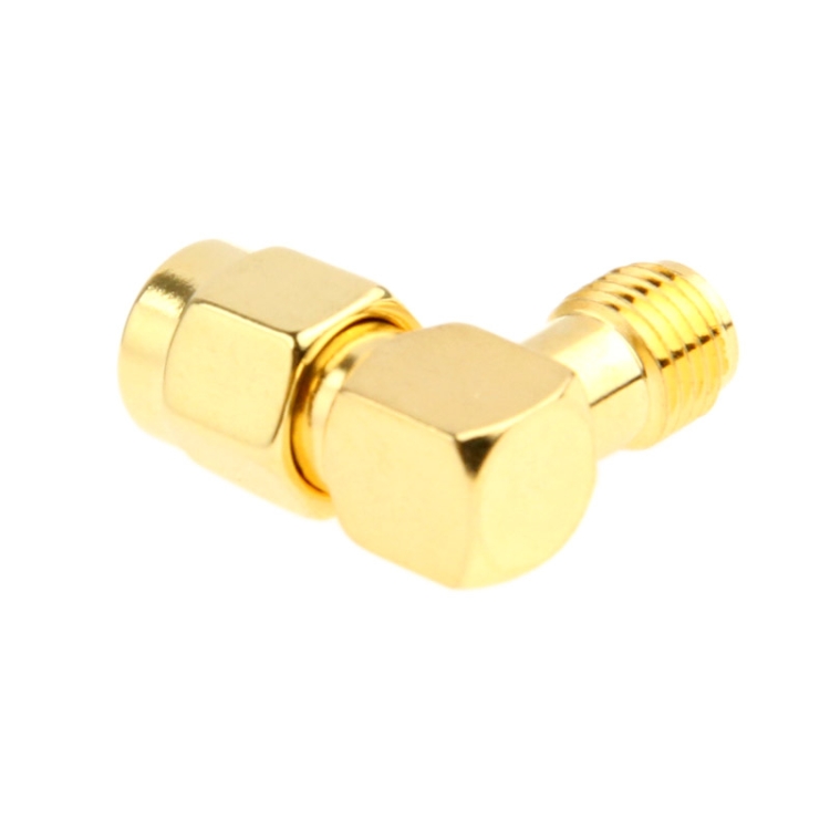 Gold Plated SMA Female to SMA Male Adapter with 90 Degree Angle - Buy ...