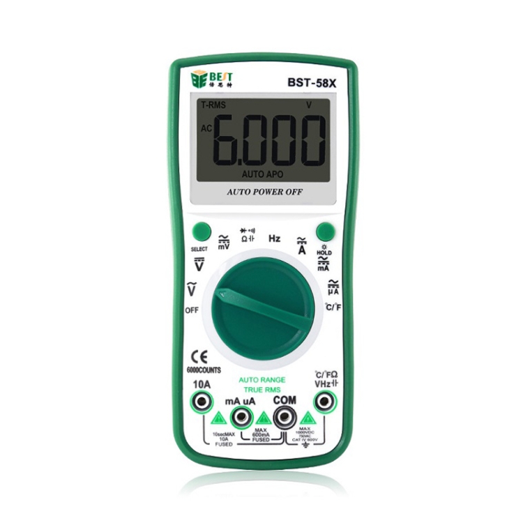 BEST BST-58X Multi-function Digital Multimeter Automatic Range Four ...