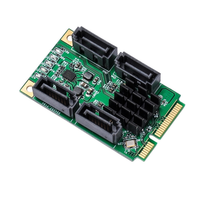 4 Port SATA III 6G Mini PCI Express Marvel 88SE9215 Controller Card ...