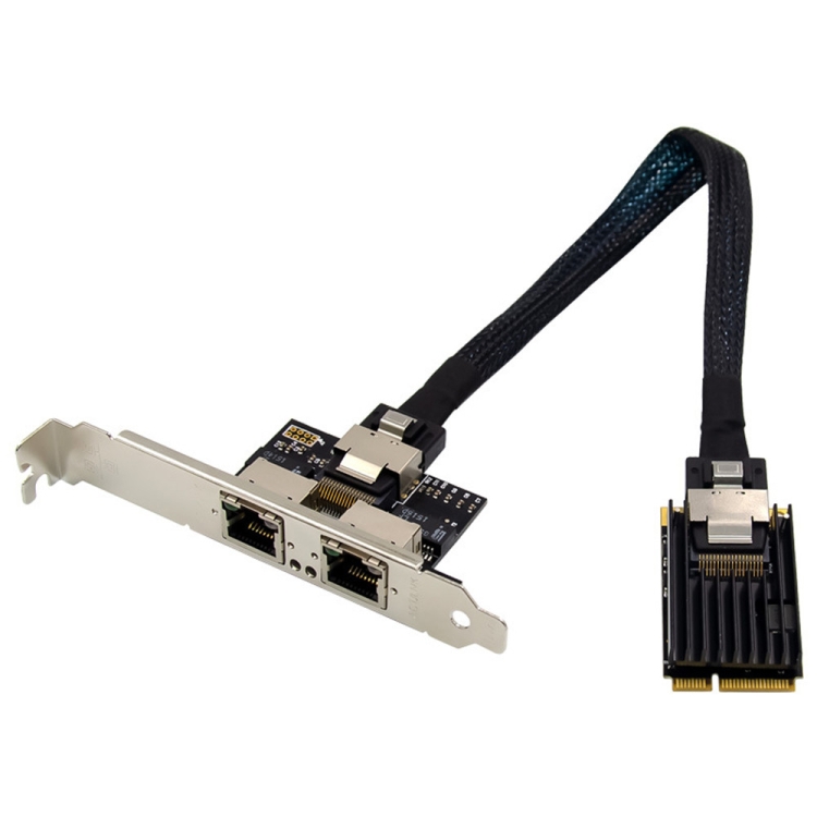 ST7242 Mini PCIE Dual RJ45 Gigabit Ethernet Networking Interface card ...
