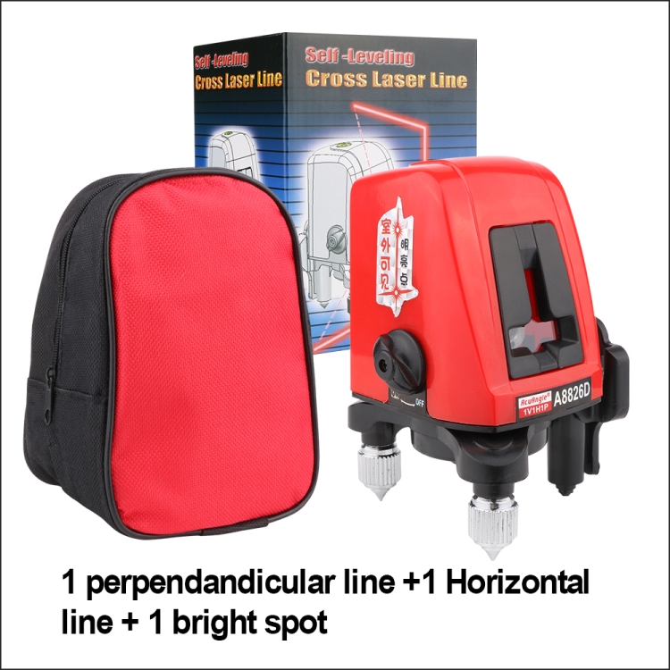 A8826D Laser Level 3D Self Leveling 2 Line Lasers Horizontal Vertical ...