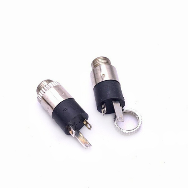 50 PCS Headphone Jack 3.5 Audio Jack 3-pin with Nut Vertical Dual ...