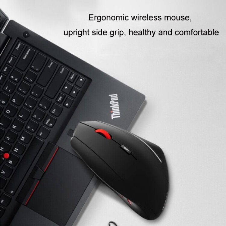Lenovo Thinkbook Wireless Mouse Ergonomic Design Side Grip Mice - Buy ...