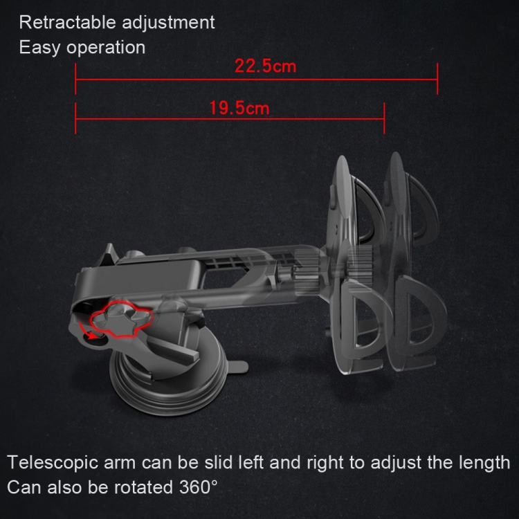 Yesido C111 Double Pole Rotating Telescopic Arm Car Bracket - Buy ...