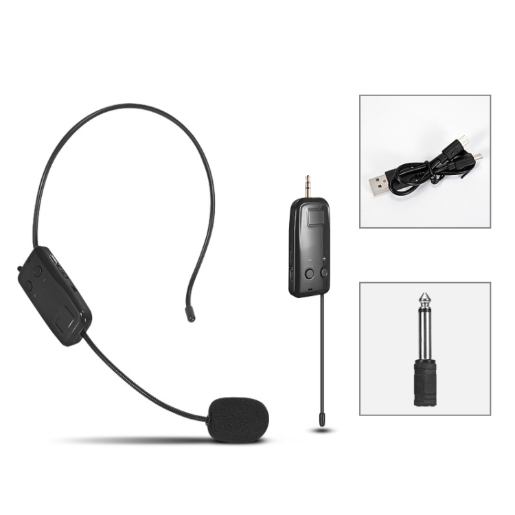 UHF Wireless Headset Microphone Lavalier Headset Amplifier - Buy Online ...
