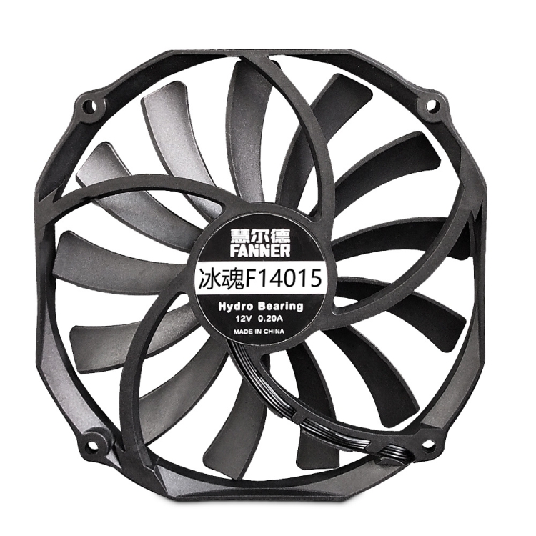 FANNER Ice Soul F14015 4PIN PWM Ultra-thin Chassis Fan Desktop Computer ...