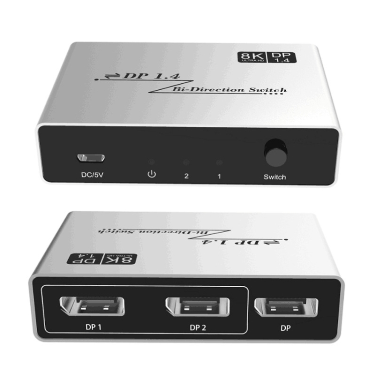 8K 60HZ 1.4V 2 In 1 Out DP Bidirectional Switcher - Buy Online at Best ...