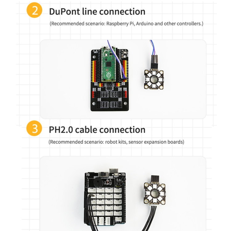 Yahboom 8-bit Full-color RGB Light Ring Module Microbit Raspberry Pi Pico Development Board ...