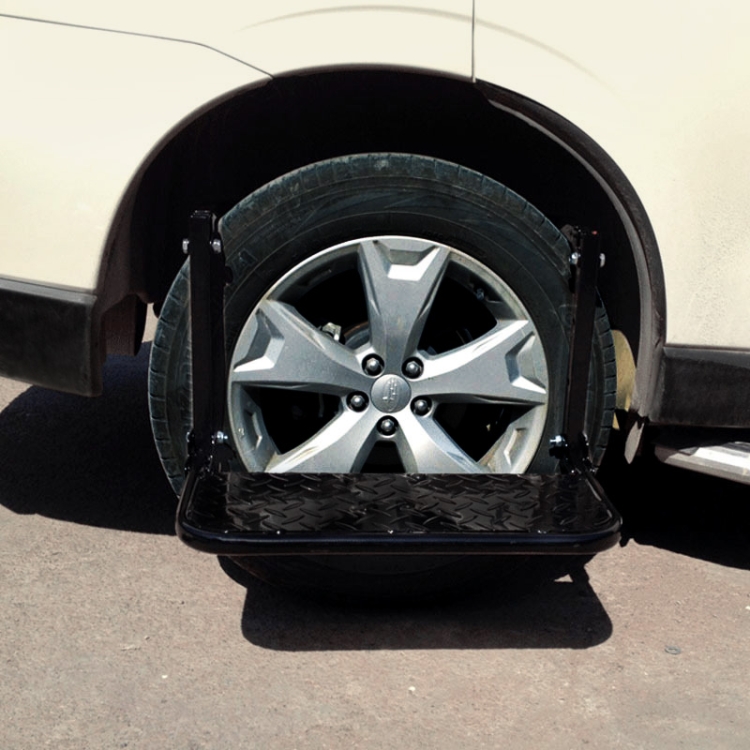 Portable Folding Car Stairs Tyre Mount Steps Ladder for Pickup Trucks ...