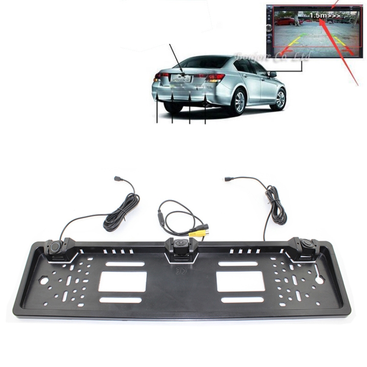 PZ600-L Europe Car License Plate Frame Rear View Camera Visual Rear ...