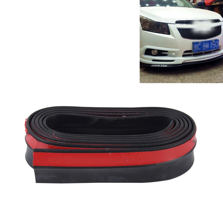 Universal 2.5m Car Front Bumper Lip Splitter Spoiler Skirt Adhesive ...