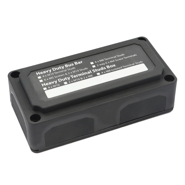 Max DC 48V 200A Heavy-Duty Module Design Bus Bar 4 M10 Terminal Studs ...