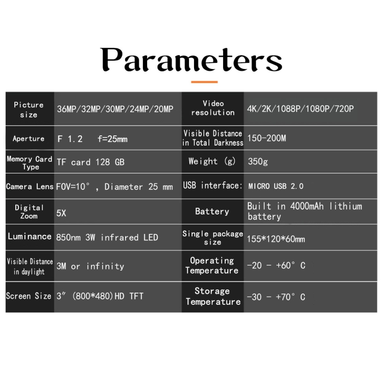 NV4000 Outdoor Hunting 4K HD Binocular Night Vision - Buy Online at ...