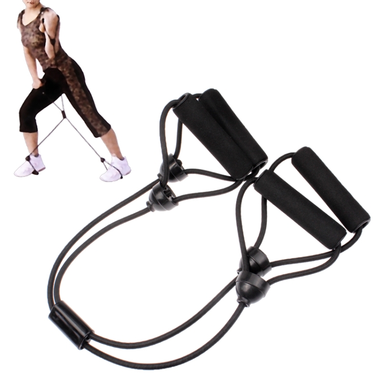 X Shaped Rubber Body Building Training Pull Rope Exerciser - Buy Online ...