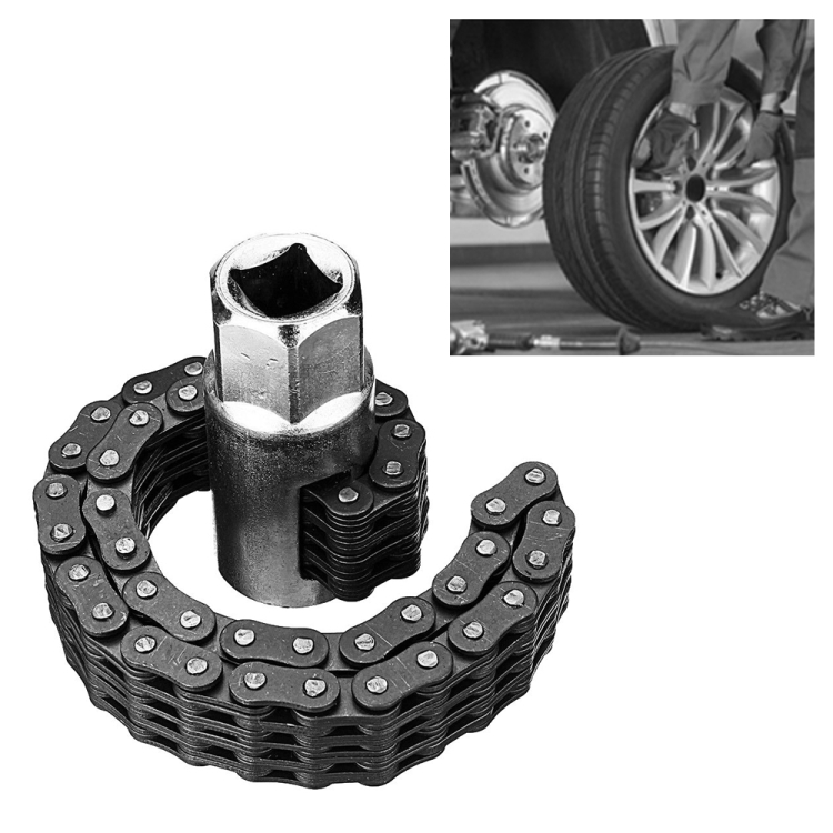 Oil Filter Chain Wrench Spanner Remover Adjustable Auto Repair Tool ...